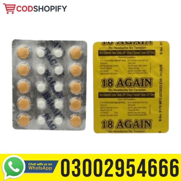 18 Again Tablets In Pakistan | Buy Now at CodShopify.com